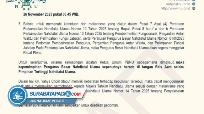 PBNU Nyatakan Gus Yahya, Kini Bukan Ketua Umum Lagi