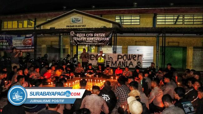 Suporter Trunojoyo Mania Sampang Panjatkan Doa untuk Korban Tragedi ...